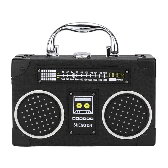 Bags | Vintage Radio Boombox Shape Handbag Crossbody Bag | Poshmark